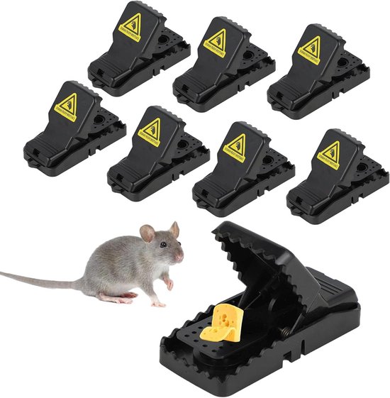 Allecto Premium - 8-delige muizenval set - muizenvergif - herbruikbare ...