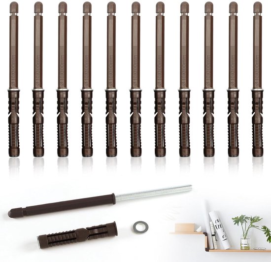 Onzichtbare Plankdragers - Sterk Draagvermogen - Set van 12 - IJzer en ...