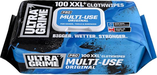 UltraGrime Pro Multi-Use reinigingsdoeken 100 XXL+ - Schoonmaakdoekjes ...
