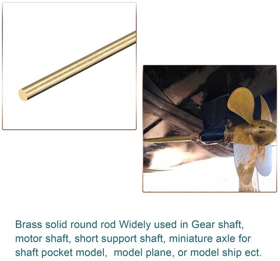 Messing Ronde Staaf 6mm x 200mm | bol