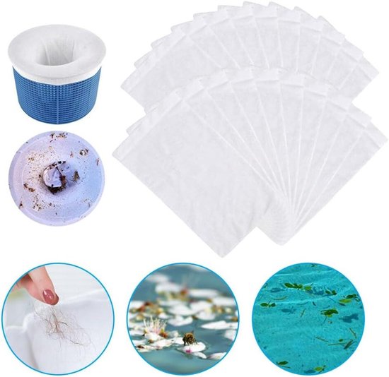 Skimmer Sokken voor Zwembad - Set van 20 stuks - Herbruikbare Filter ...