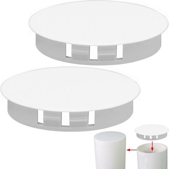 Inovra Plus - Ventilatiebuis Eindkap 100mm PVC - 2 Stuks - Buisstop -... | bol