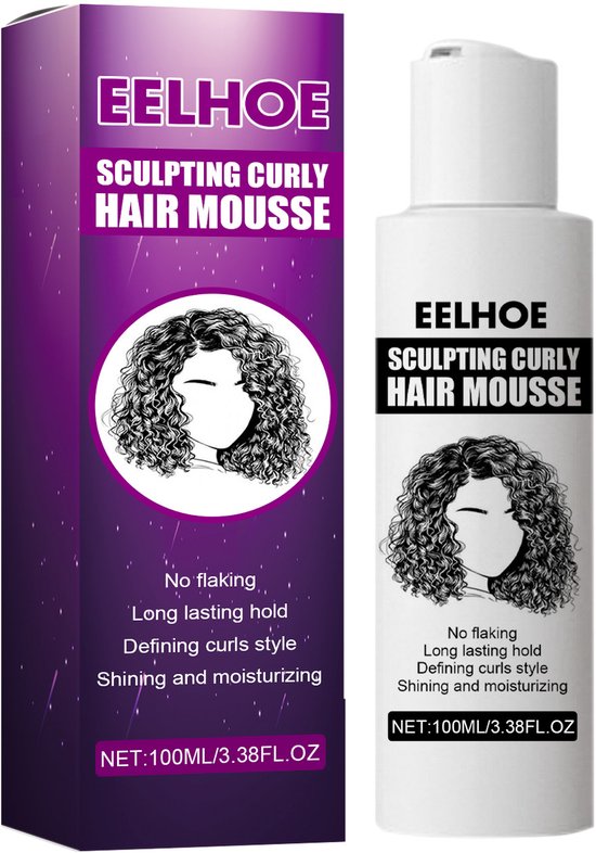 Styling-elastine voor krullend haar, hydraterende en pluizige styling ...