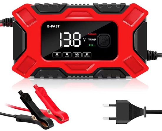 Acculader 12V 6A - Druppellader - met Overspanningsbeveiliging - Accu ...