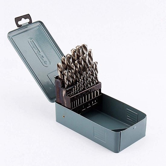 JGS Premium - Spiralboorset Metaal Twist - 25 Stuks HSS Helicoidal ...