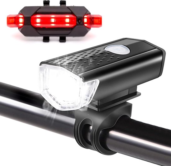 fietslamp - koplamp - fiets voorlicht - Voor- en achterlichten voor de ...