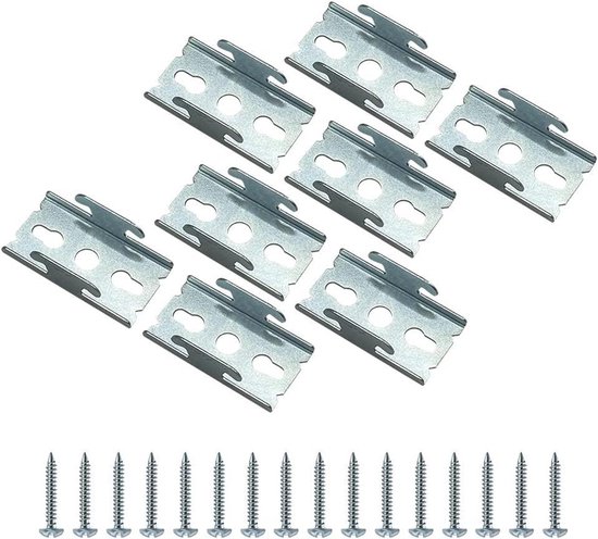 Allecto Plus - Set van 4 Paar Ophangbeugels voor Gordijnen - Dubbele ...