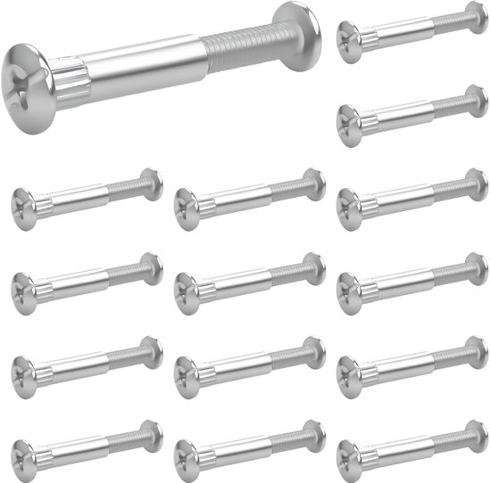 Verbindingsschroeven M6 - Meubelverbinders - 30 stuks | bol