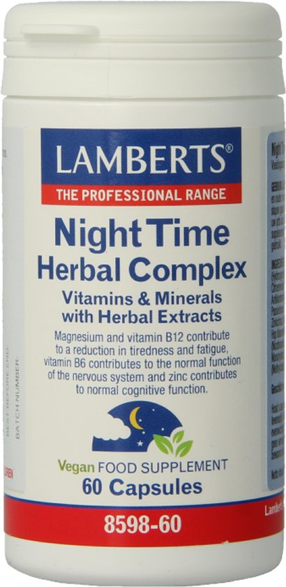 Lamberts Night time kruiden complex 60 Capsules | bol