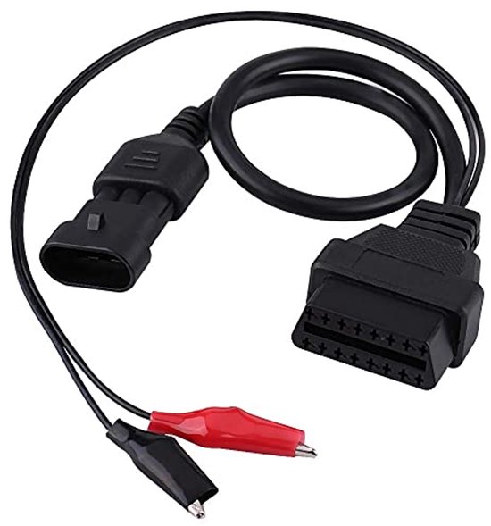 OBD2 Adapter Cable, 3 Pin to 16 Pin OBD2 Adapter Connector Diagnostic ...