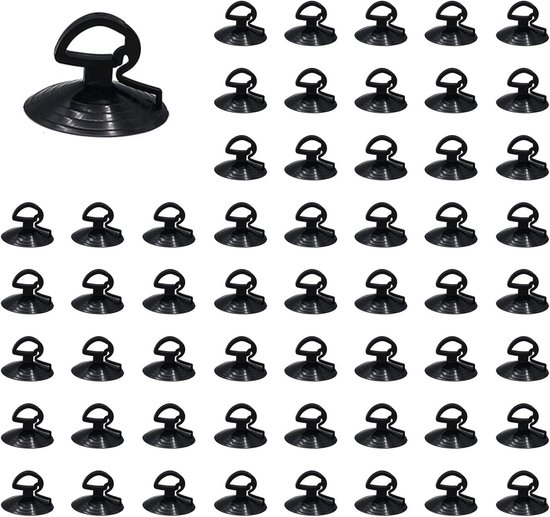 SNQ Zuignappen - met ringen - 100 stuks - 3,5 cm - Sterke zuignappen ...