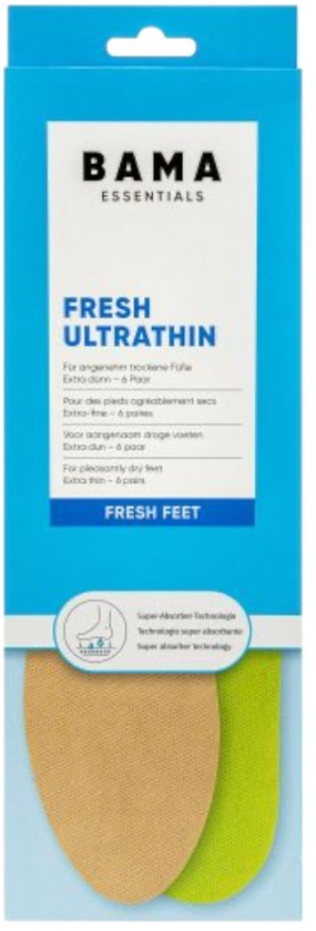 Bama Fresh Ultrathin - Ultradunne Frisse inlegzolen - 39/40 | bol