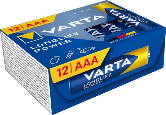 Batterij Varta Longlife Power AAA box a 12 stuks | bol