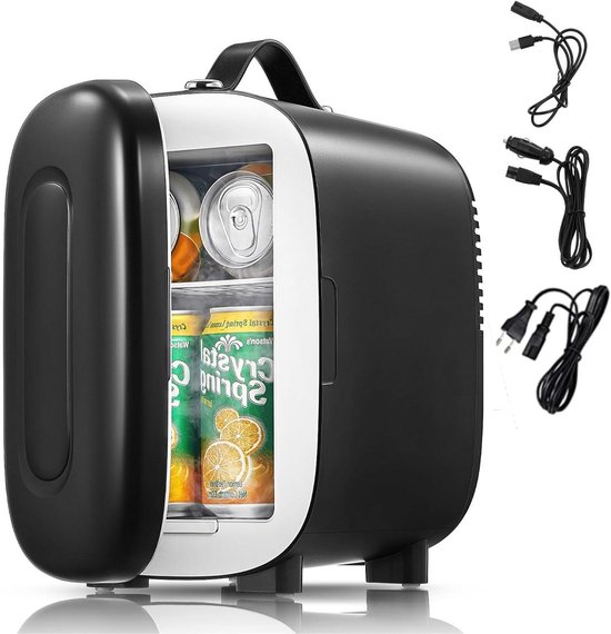 5 Liter / 6 Cans Mini Fridge | USB+AC+DC | Quiet Portable and Compact ...