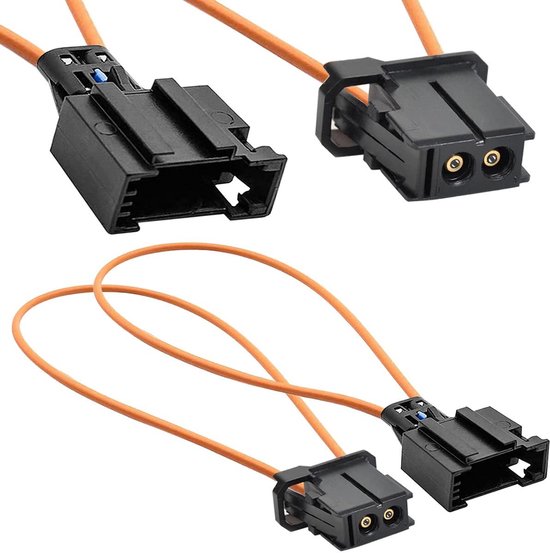 2 stuks glasvezel connector bridge plug adapters voor Audi, Mercedes ...