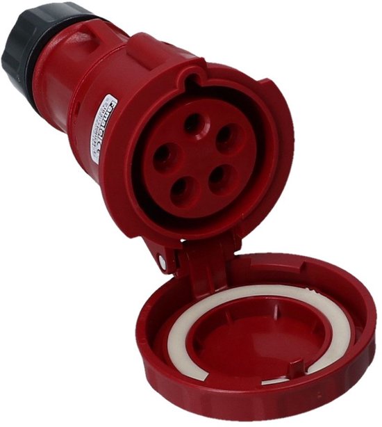 CEE female 5 polig 6H 32A IP67 stekker 380-415VAC | bol