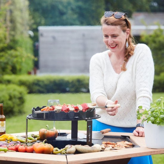 Side tables for open wood bbq Nestor barbecue accessory | bol