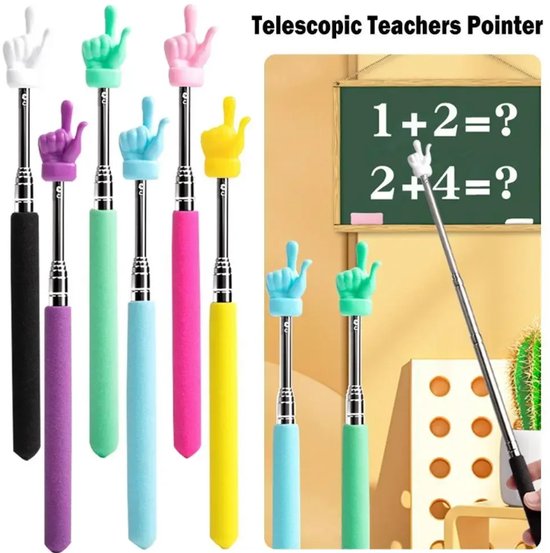 Telescopisch Pointer Finger Stick - Aanwijsstok - Uitschuifbaar - max ...