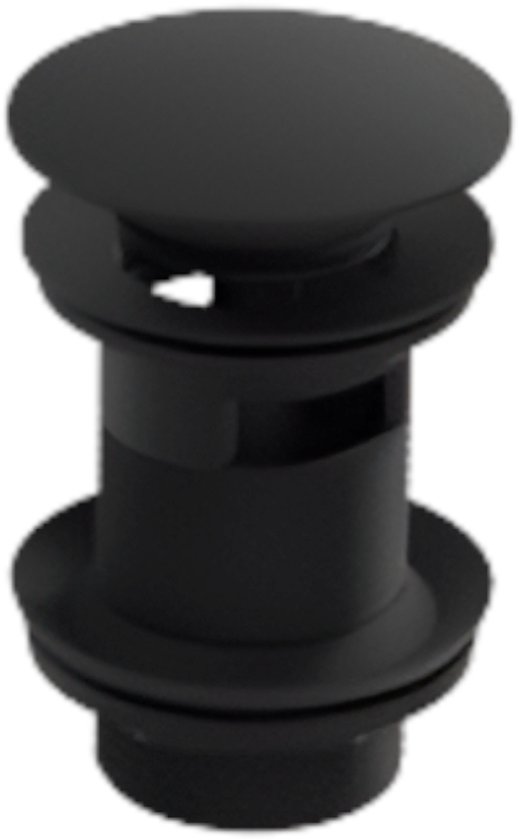 LAVITA® Wastafel afvoerplug FULL COLOR ORION – Zwart - Click clack met ...