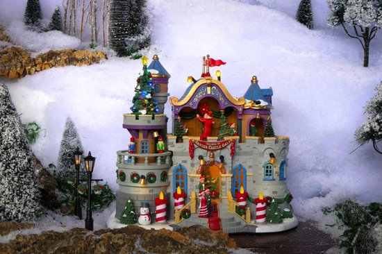 Lemax Santa's Castle Gala - Verlicht & geanimeerd - Inclusief adapter | bol