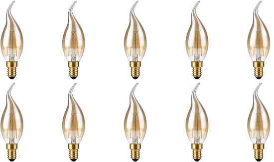 SPL E14 LED Lamp 2W Dimbaar - CRI 93 - Goud - Extra Warm Wit - 2200K ...