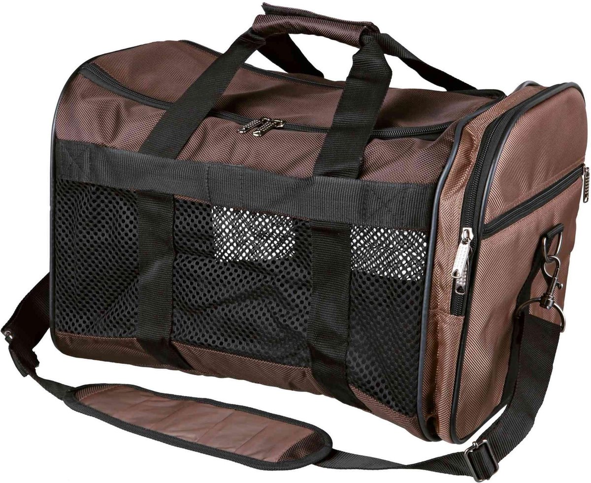 Trixie Hondentas Samira Bruin / Beige - 52X31X32 CM | bol.com