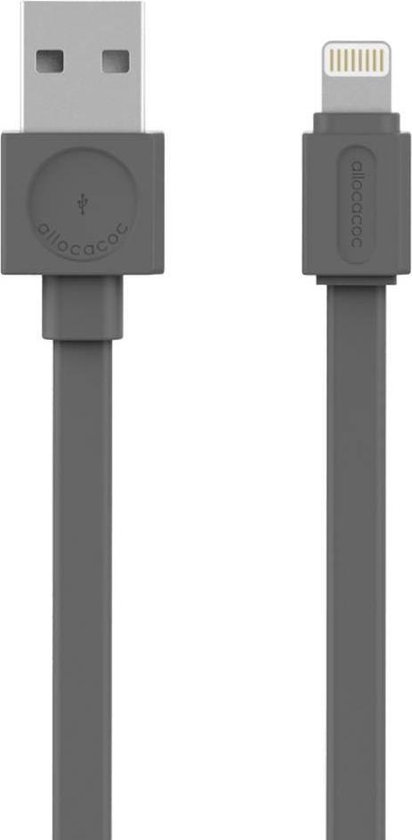 Allocacoc USB-Kabel - Lightning Basic - Grijs | bol