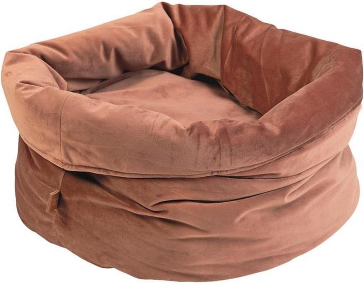 Designed by Lotte Kattenmand Fluweel Fluco Roze 45 x 45 x 35 cm | bol.com