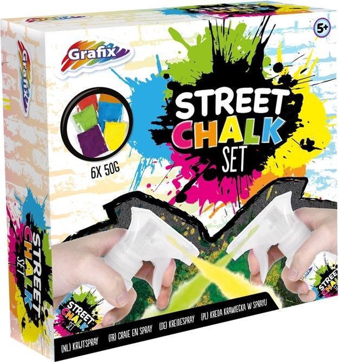 Grafix Krijtspray Street Chalk 9-delig | bol