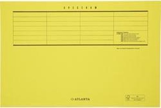 Dossiermap Secolor Geel Papier Gelijkzijdig | bol.com