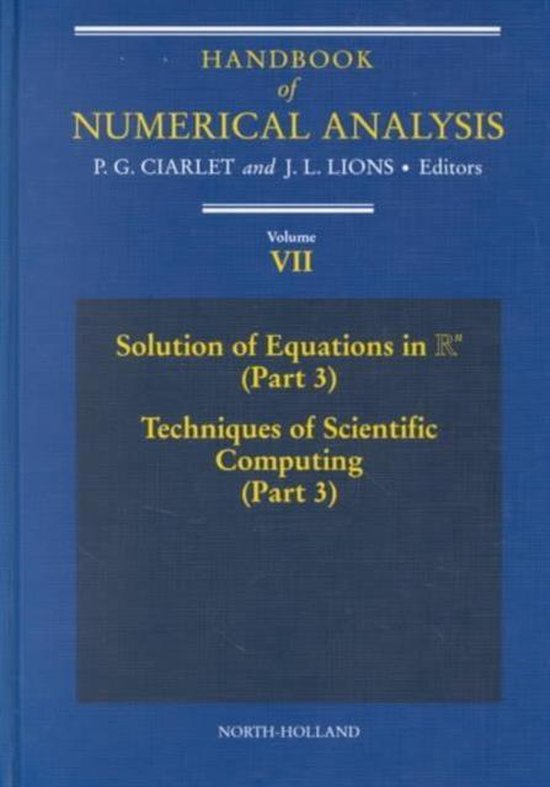 Handbook of Numerical Analysis | 9780444503503 | P. G. &. Lions Ciarlet | Boeken | bol
