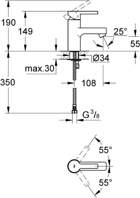 Grohe Wastafelkraan Lineare | bol.com