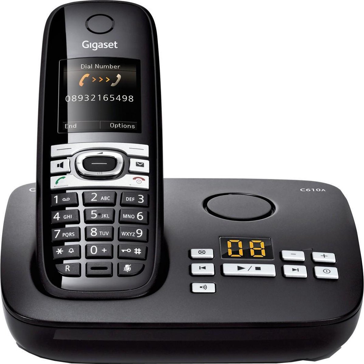 bol.com | Gigaset C610A - Single DECT telefoon met antwoordapparaat - Zwart