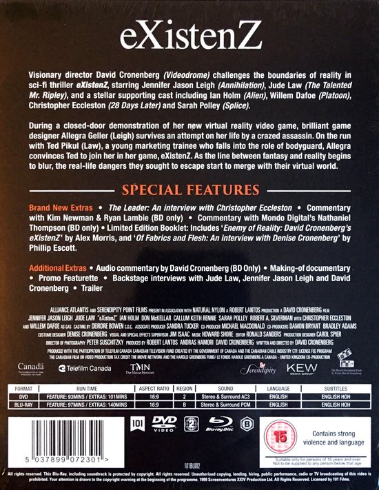 Existenz (Dual Format Limited Edition) [Blu-ray+DVD] (Blu-ray) | Dvd's | bol.com