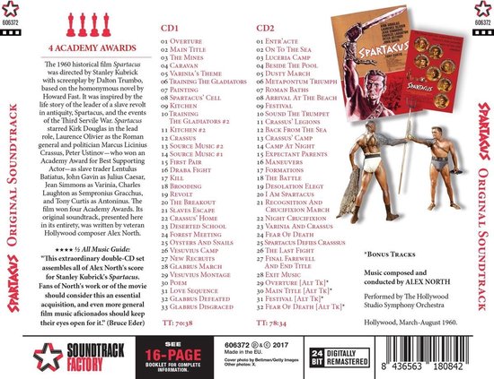 Spartacus -Bonus Tr/Ltd- - Ost, Ost | CD (album) | Muziek | bol.com