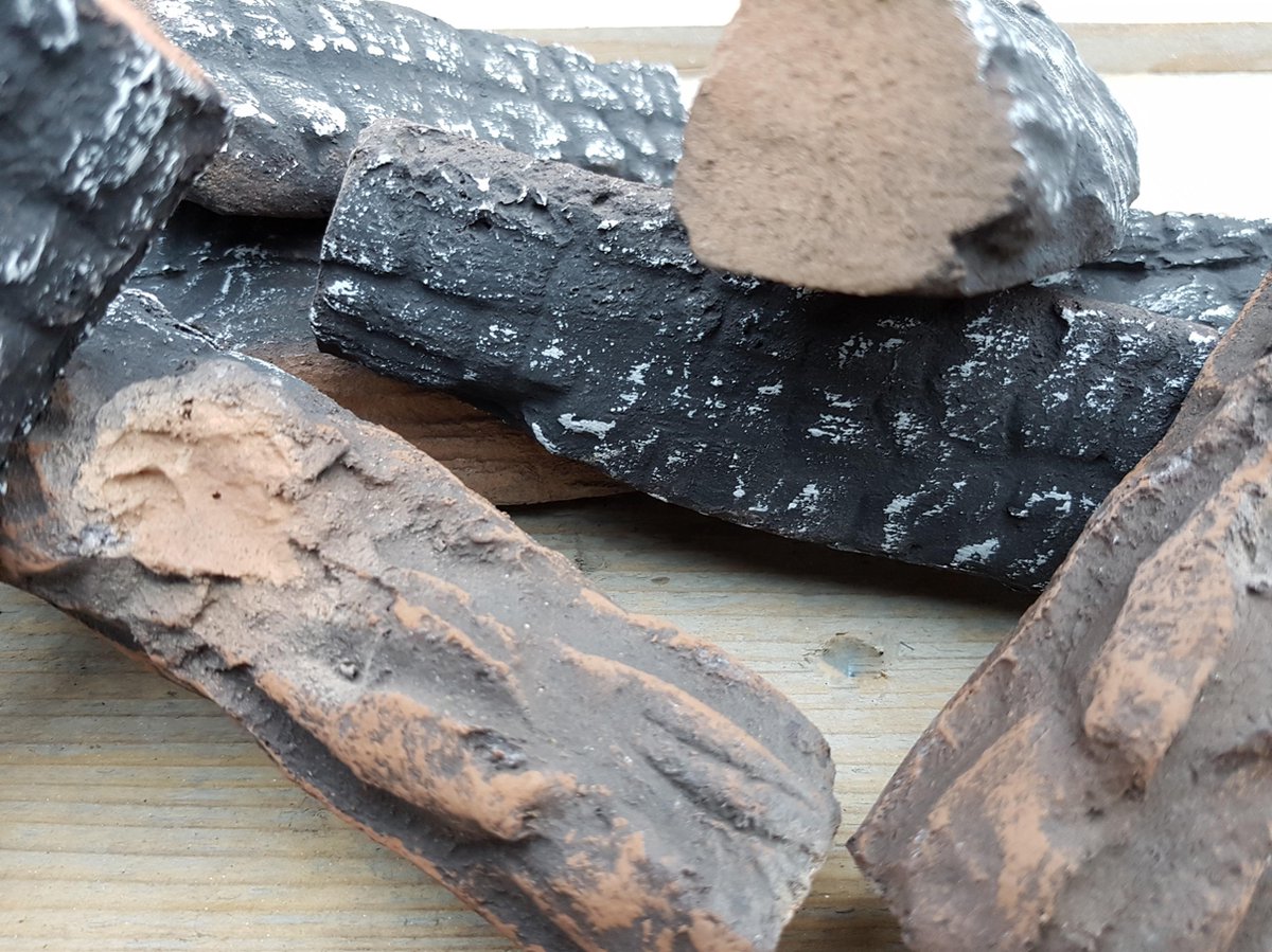 prachtige 8-delige set keramisch .hout/ keramische houtblokken Gratis ...