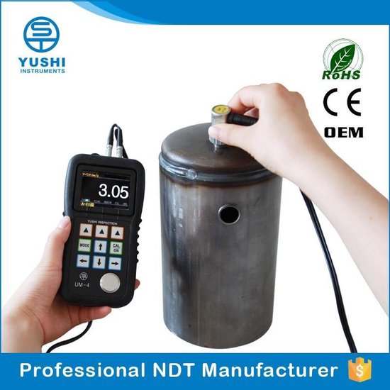 UM-4D Portable UT thickness gauge measure thickness ultrasonic NDT ...