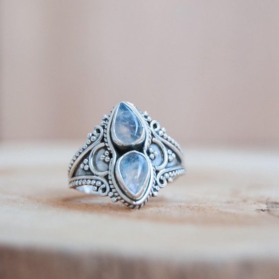Jewelryz Charisma Edelsteen Ring | 925 sterling zilver met maansteen ...