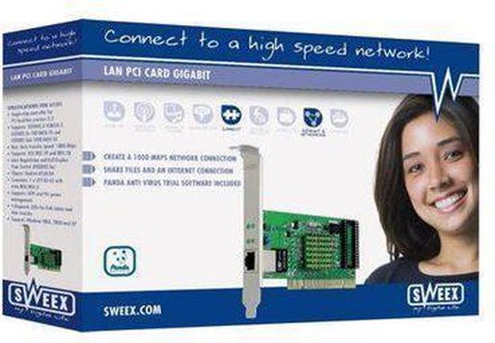 Sweex LC101 Gigabit LAN PCI netwerkkaart | bol