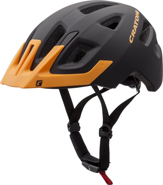 Cratoni Maxster Pro Fietshelm Kinderen, black-orange matt Hoofdomtrek S ...