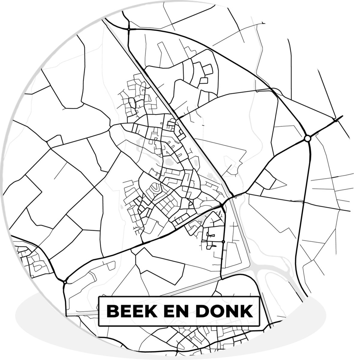 Wall Circle - Wall Circle Indoor - Map - Beek en Donk - Map - City Map ...