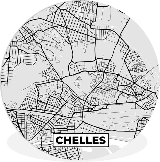 Wall Circle - Wall Circle Inside - France - Carte - Plan - Chelles - Plan de Ville - ⌀... | bol.com