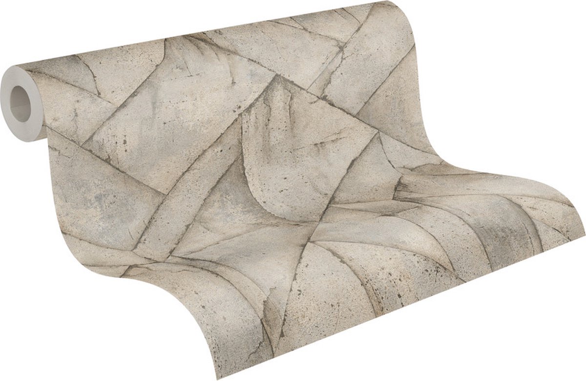 Natuur behang Profhome 377414-GU vliesbehang licht gestructureerd met ...