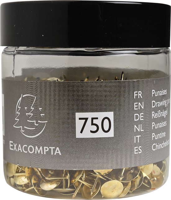 Doos met 750 duimspijkers - punthoogte 9mm - 11mm diameter - Messing ...