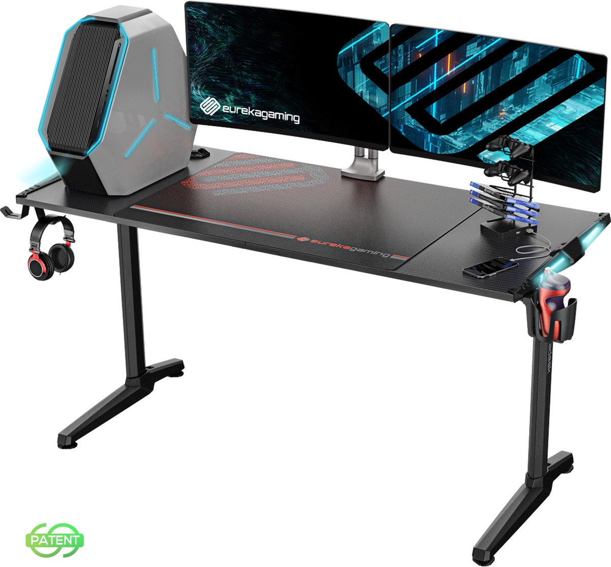 Eureka Ergonomic GIP-55B Gaming Desk | bol.com