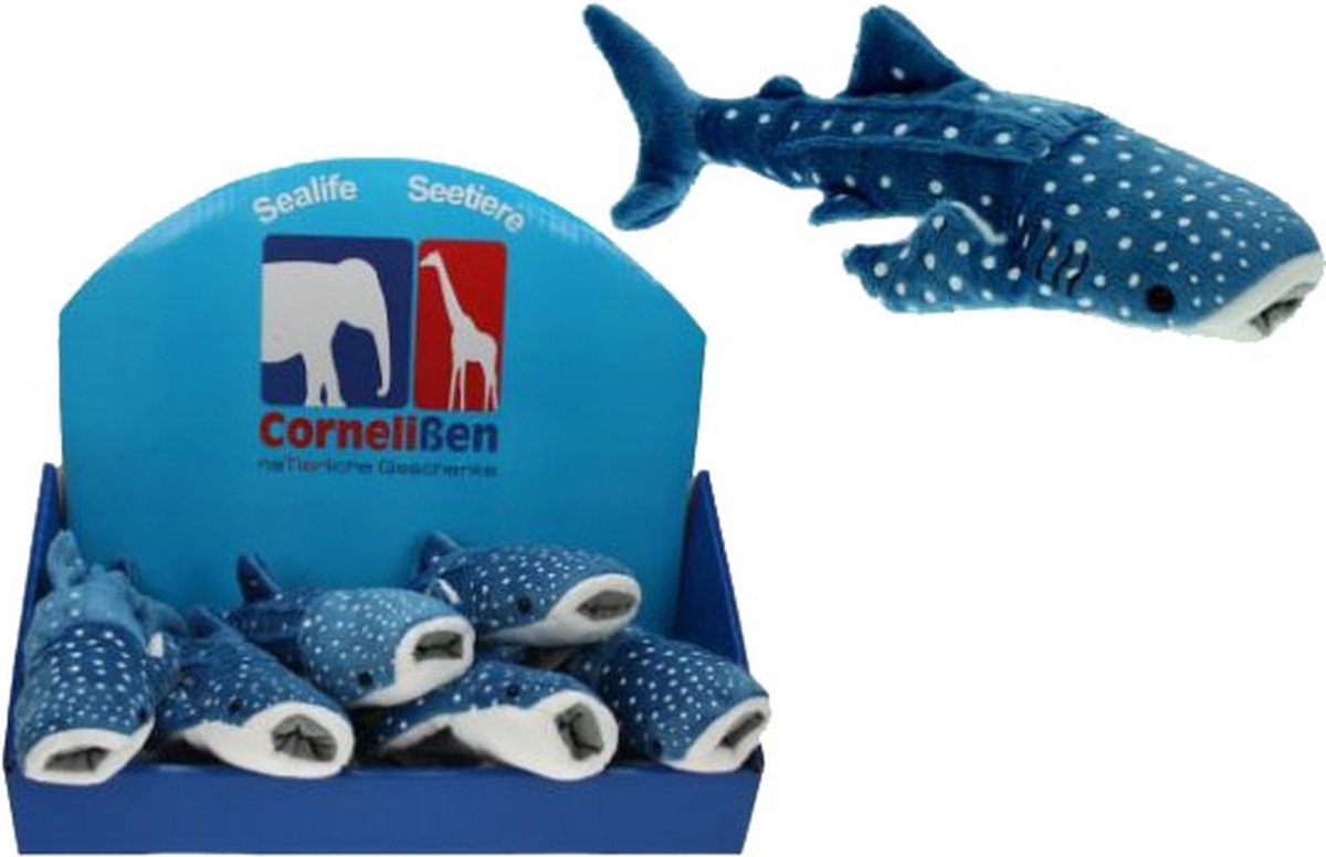 Pluche knuffel blauwe walvis haai 28 cm - Walvissen/Haaien speelgoed ...