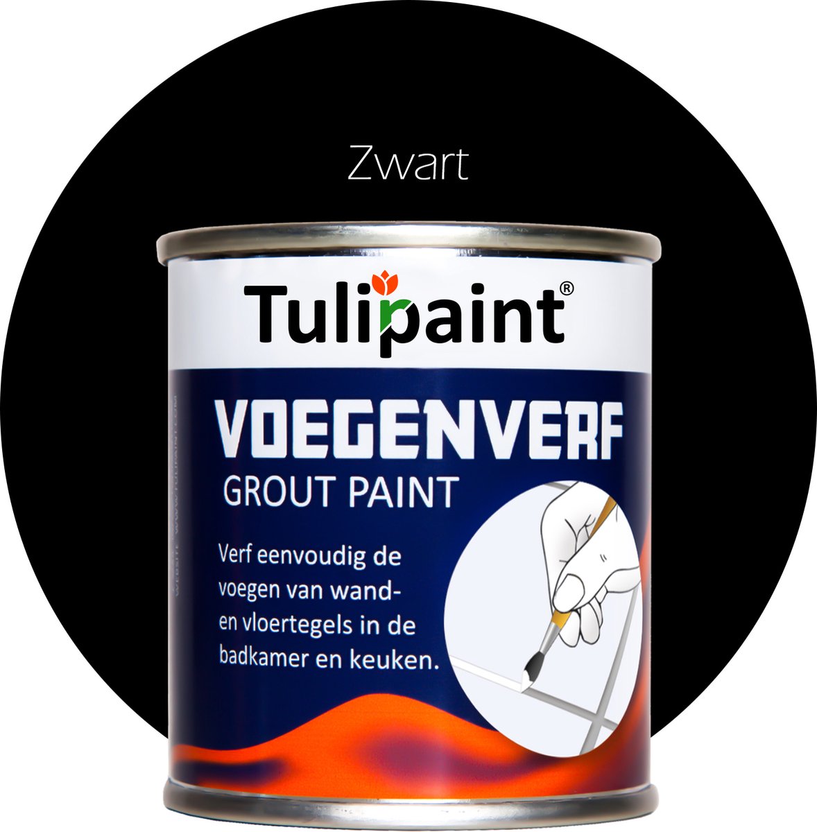 Tulipaint Voegenverf (Zwart) - voegen verf - voegen verven schilderen ...
