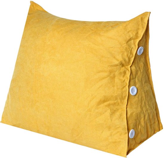 Oreiller de lit - Triangulaire - Dossier - Dossier de lit moelleux ...