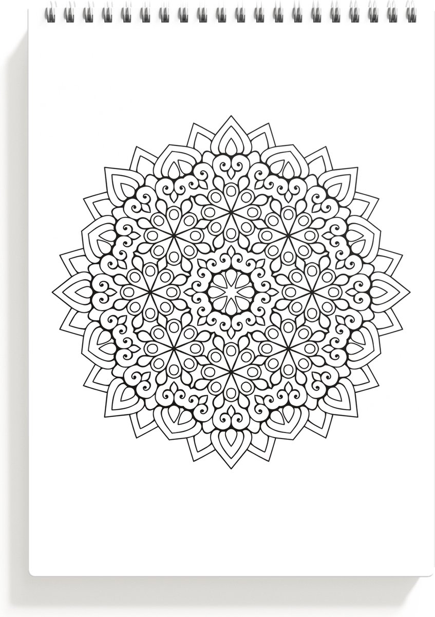 Bloc de coloriage Mandala A5 - Livre de coloriage pour Adultes - 30 ...