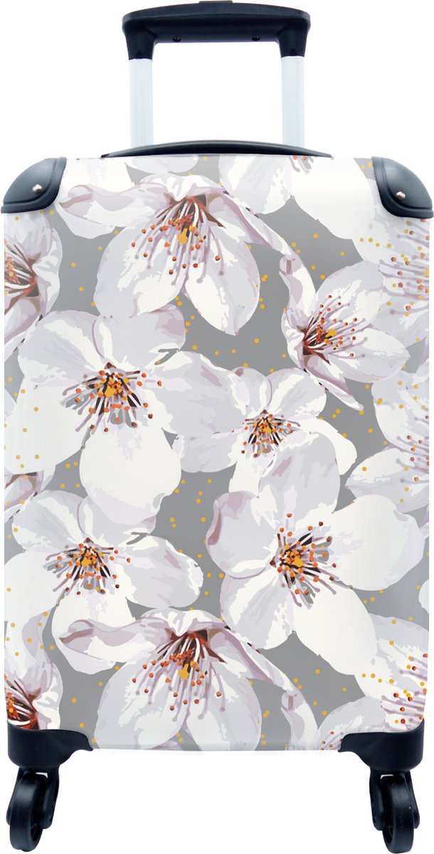 Koffer - Bloemen - Sakura - Patronen - Past binnen 55x40x20 cm en ...